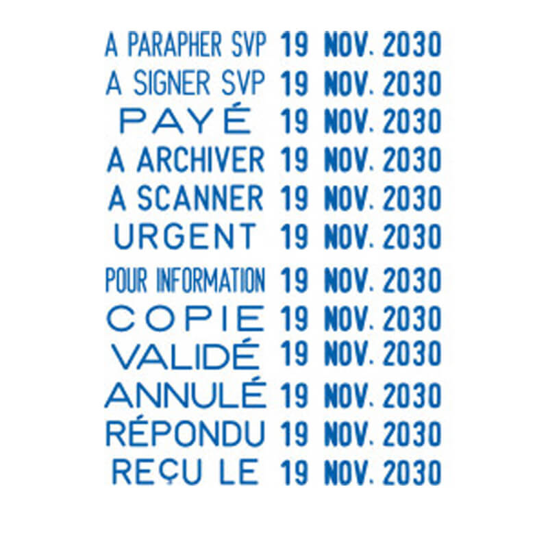 Tamporex Laser Trodat 4817C Dateur - Tampon dateur +12 formules 47 x 3 ...